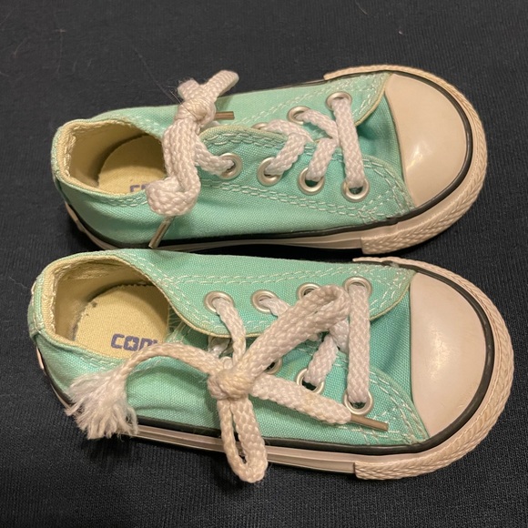 Shoes | Light Blue Converse Size 4 Toddler | Poshmark